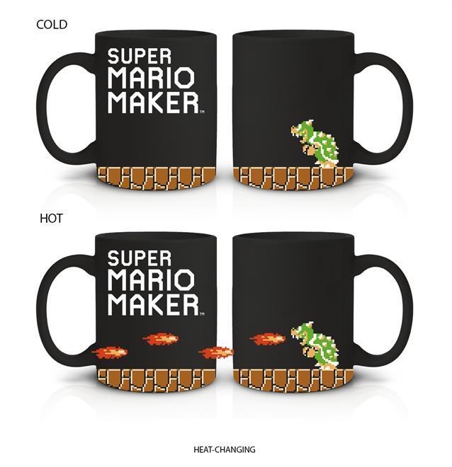 NINTENDO - Heat Change Coffee Mug 600ml Super Mario Maker in Box ...