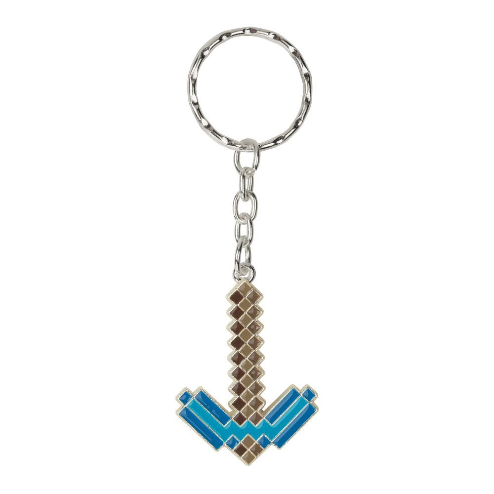 MINECRAFT - Diamond Pickaxe Metal Keychain : ShopForGeek.com: Keyring ...