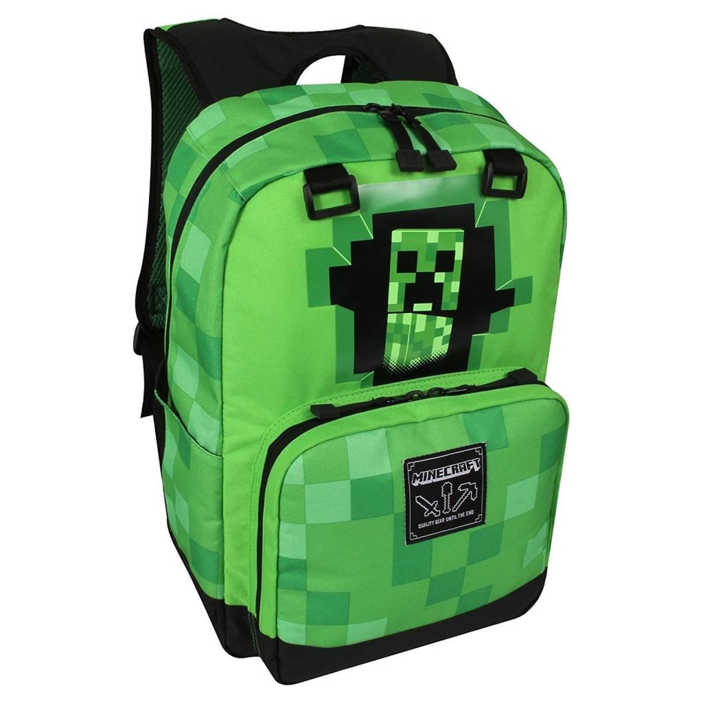 MINECRAFT - Creepy Creeper Green Backpack - 45cm : ShopForGeek.com: Sac ...