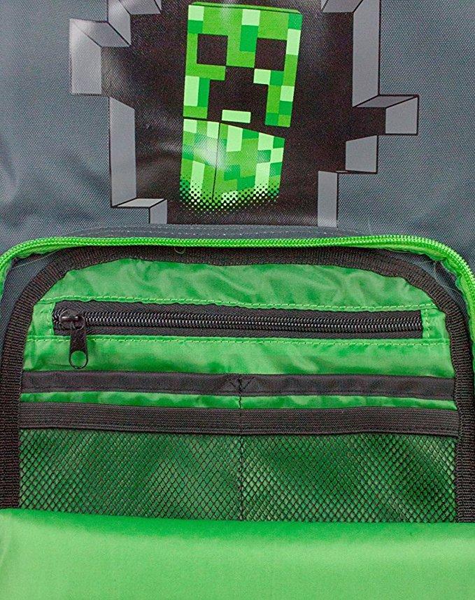 MINECRAFT - Creepy Creeper Dark Grey Backpack - 45cm : ShopForGeek.com ...