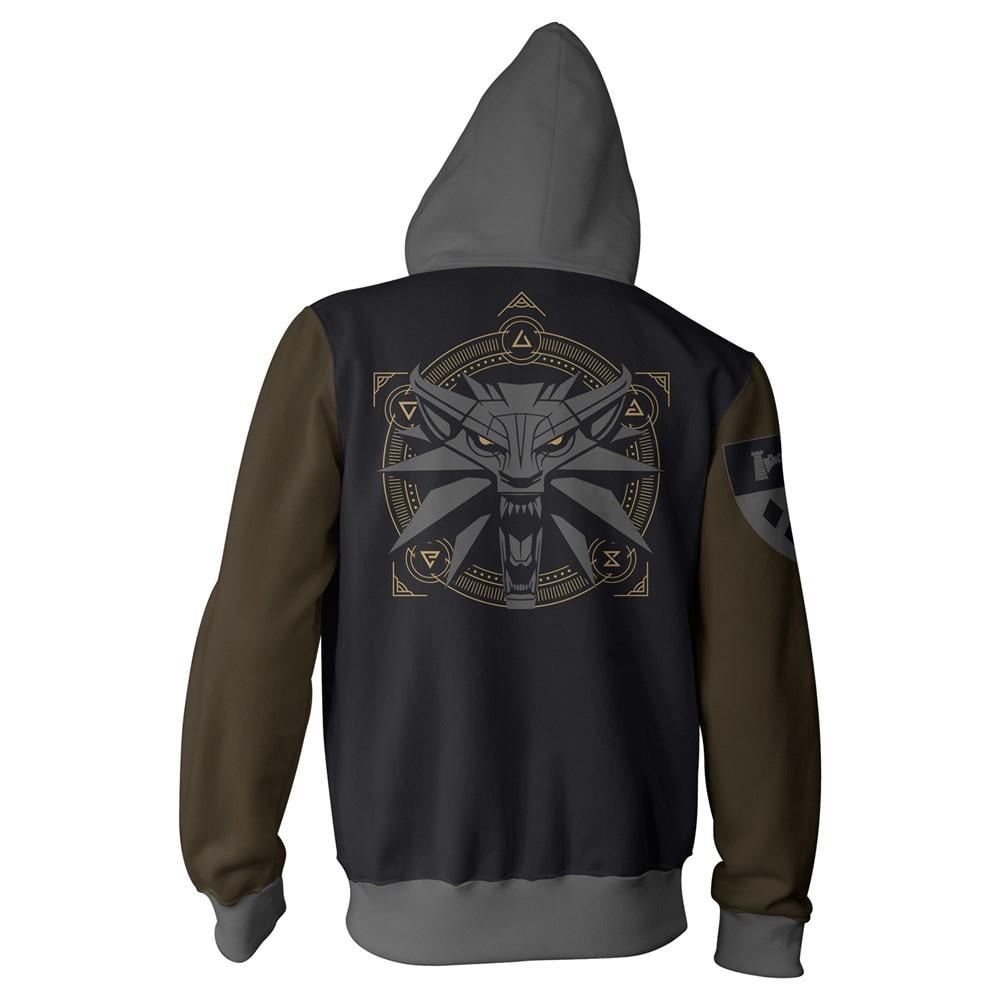 THE WITCHER - Runestone Zip-up Hoodie (XL) : ShopForGeek.com: Jumper ...