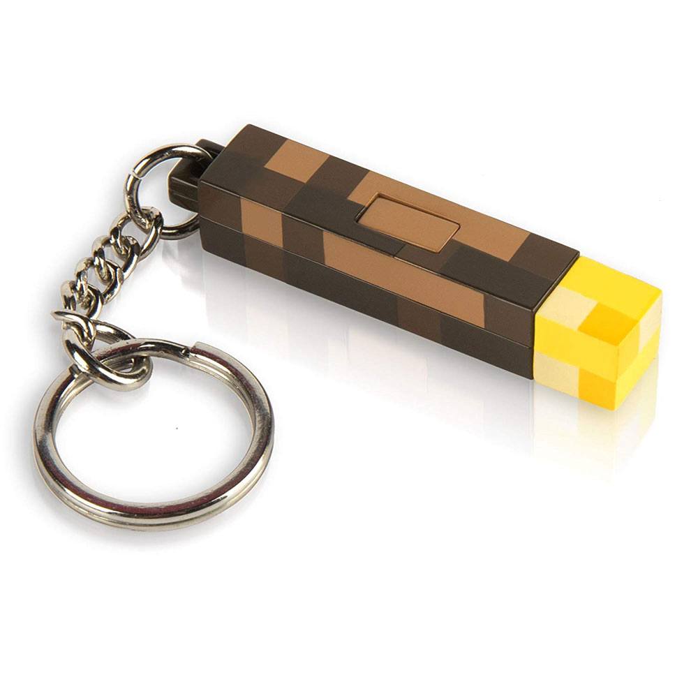 MINECRAFT - Porte-clé 3D Light Torch : ShopForGeek.com: Porte clés ...
