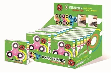STEELSPINNER - HAND FINGER - Display Classic FLUO 16pces : ShopForGeek ...