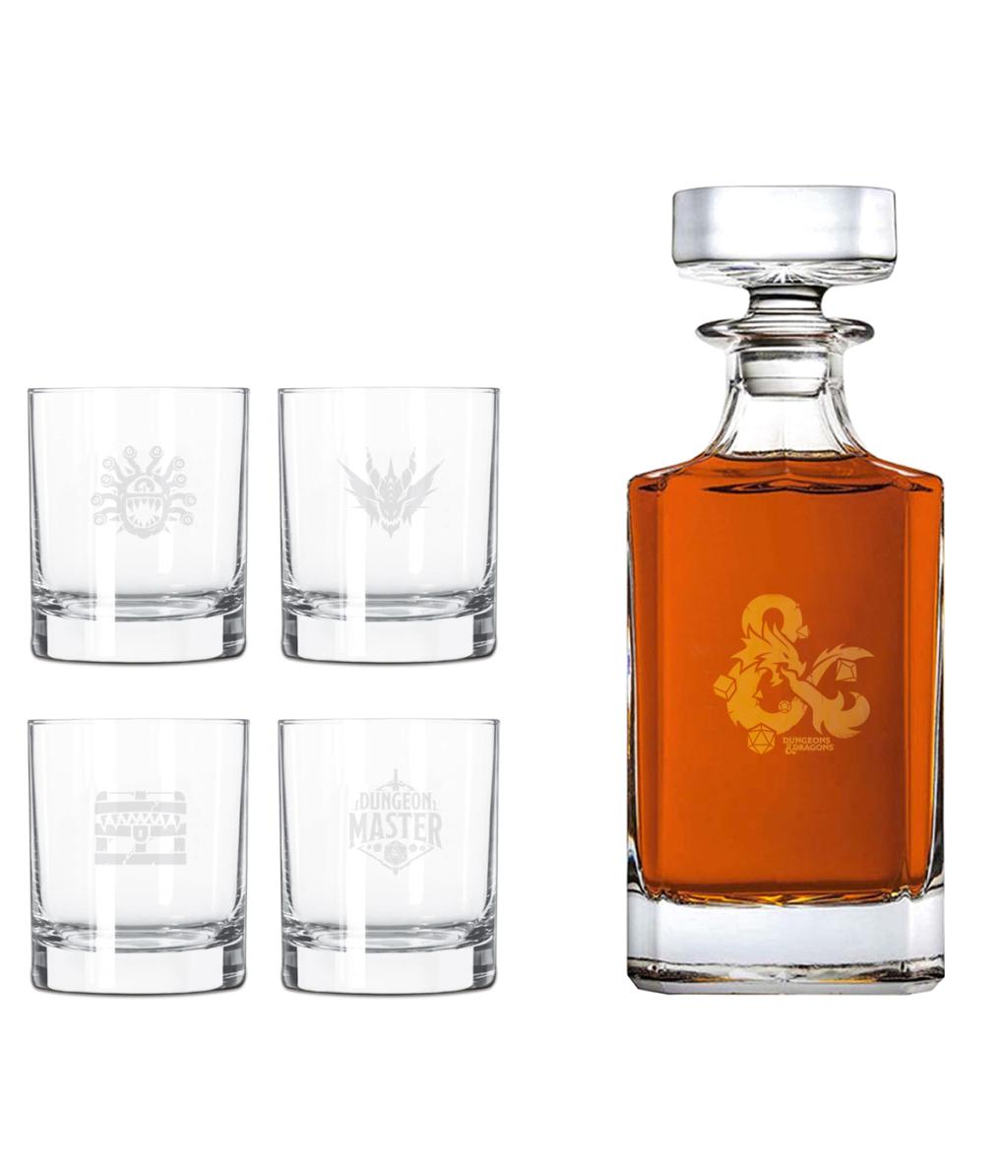 DUNGEONS & DRAGONS - Set with 4 engraved whiskey glasses : ShopForGeek ...