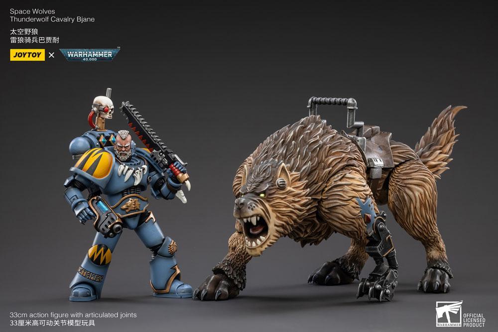 WARHAMMER 40K - Space Wolves Thunderwolf Cavalry Bjane - Figure 1/18 ...