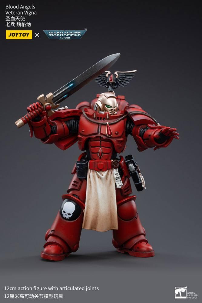 WARHAMMER 40K - Blood Angels Veteran Vigna - Figure 1/18 12cm ...