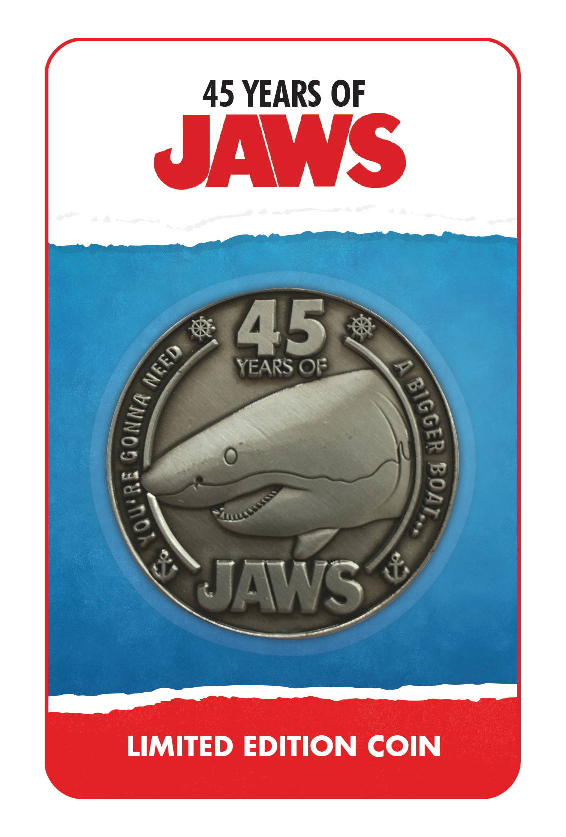 JAWS - 45th Anniversary - Limited Edition Collection Coin : ShopForGeek ...