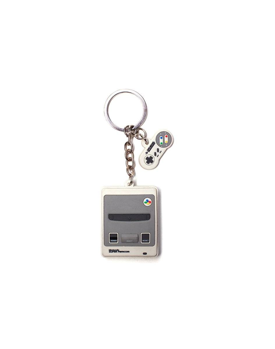 NINTENDO - SNES -Rubber Keychain : ShopForGeek.com: Keyring Difuzed ...