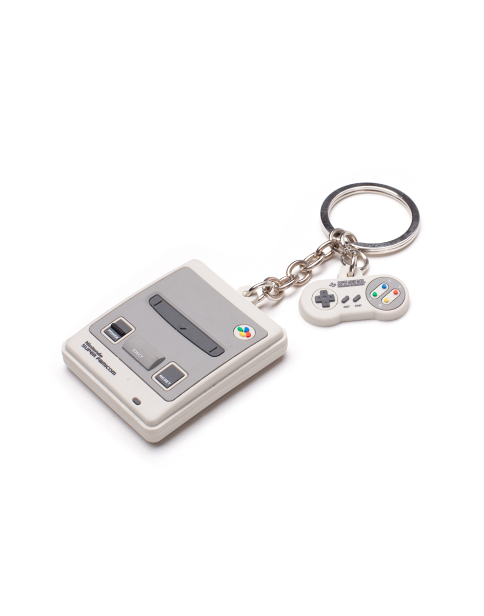NINTENDO - SNES -Rubber Keychain : ShopForGeek.com: Keyring Difuzed ...