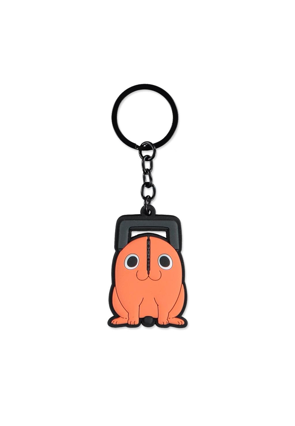 CHAINSAW MAN - Pochita - Rubber Keychain : ShopForGeek.com: Keyring ...