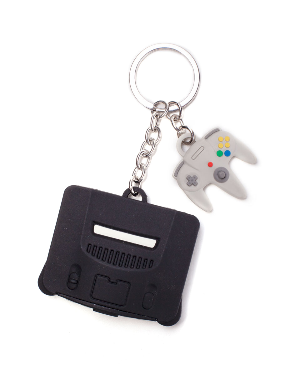 NINTENDO - Nintendo 64 & Controller - Rubber Keychain : ShopForGeek.com ...