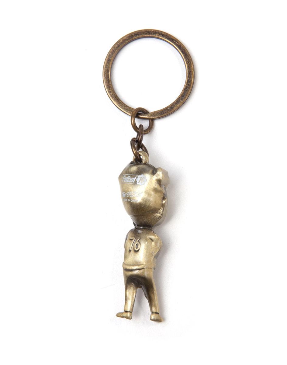 FALLOUT - Golden Vault Boy - Metal Keychain : ShopForGeek.com: Keyring ...