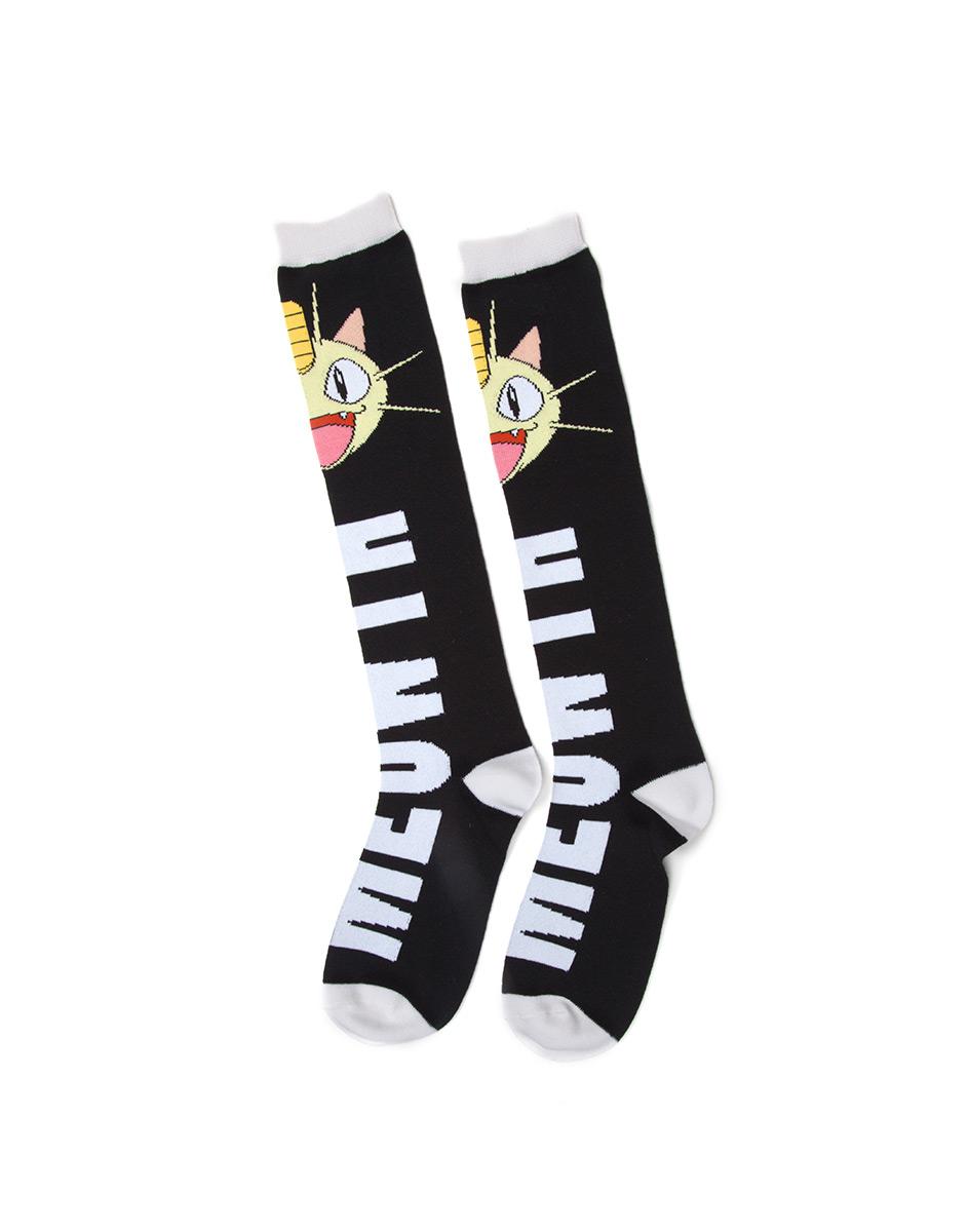 NINTENDO - POKEMON Meowth Knee High Sock : ShopForGeek.com: Socks ...