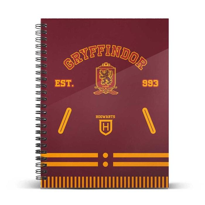 HARRY POTTER - Gryffindor Varsity - Notebook A5 : ShopForGeek.com ...