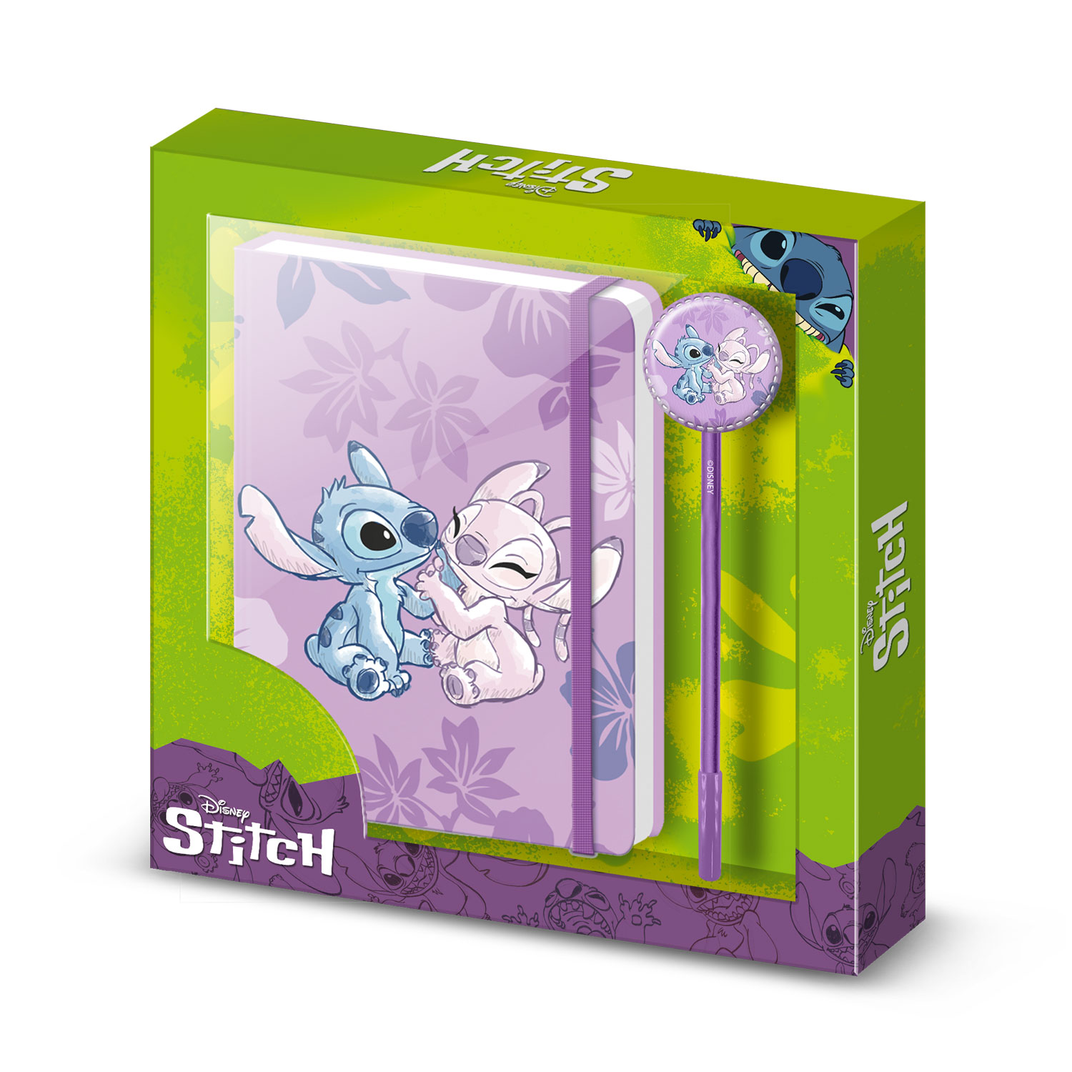 STITCH & ANGEL - Lila - Gift Box - Notebook A5 + Stylo : ShopForGeek ...