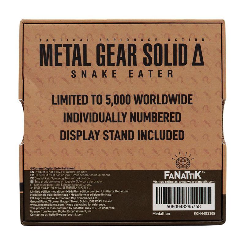 METAL GEAR SOLID DELTA - Cobra Unit - Médaillon Edition Limitée ...
