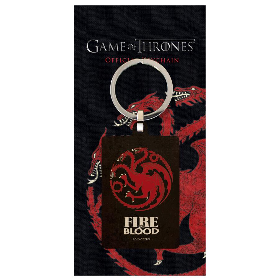 GAME OF THRONES - Metal Keychain - Targaryen : ShopForGeek.com: Keyring ...