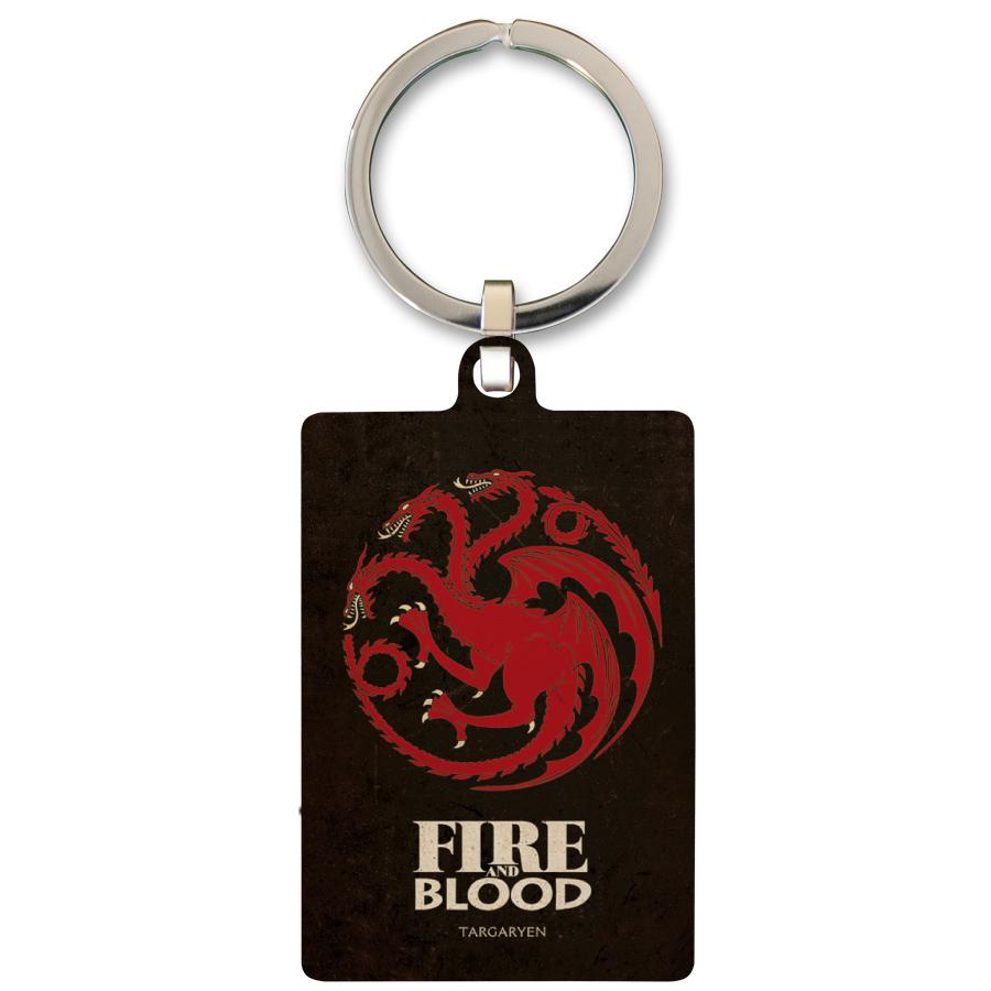 GAME OF THRONES - Metal Keychain - Targaryen : ShopForGeek.com: Keyring ...