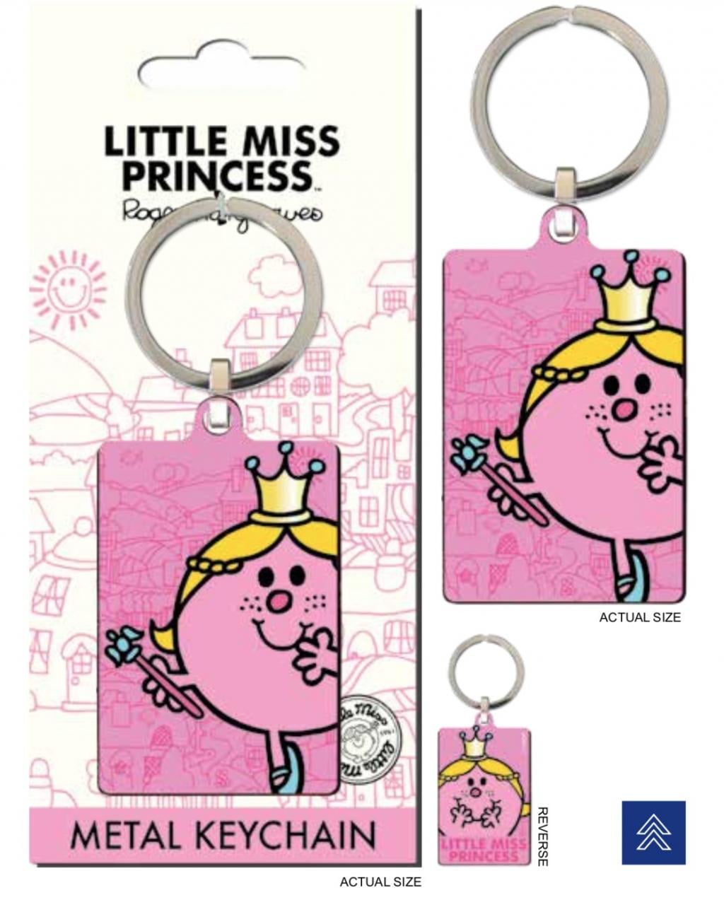 MR. MEN LITTLE MISS - Metal Keychain - Little Miss Princess ...