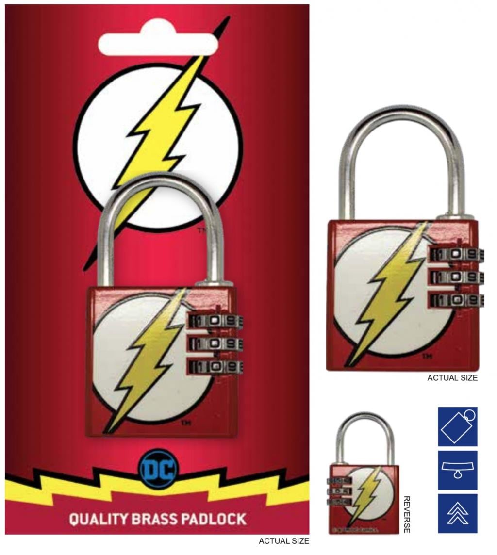 DC COMICS - Brass Padlock - The Flash : ShopForGeek.com: Padlocks DC Comics