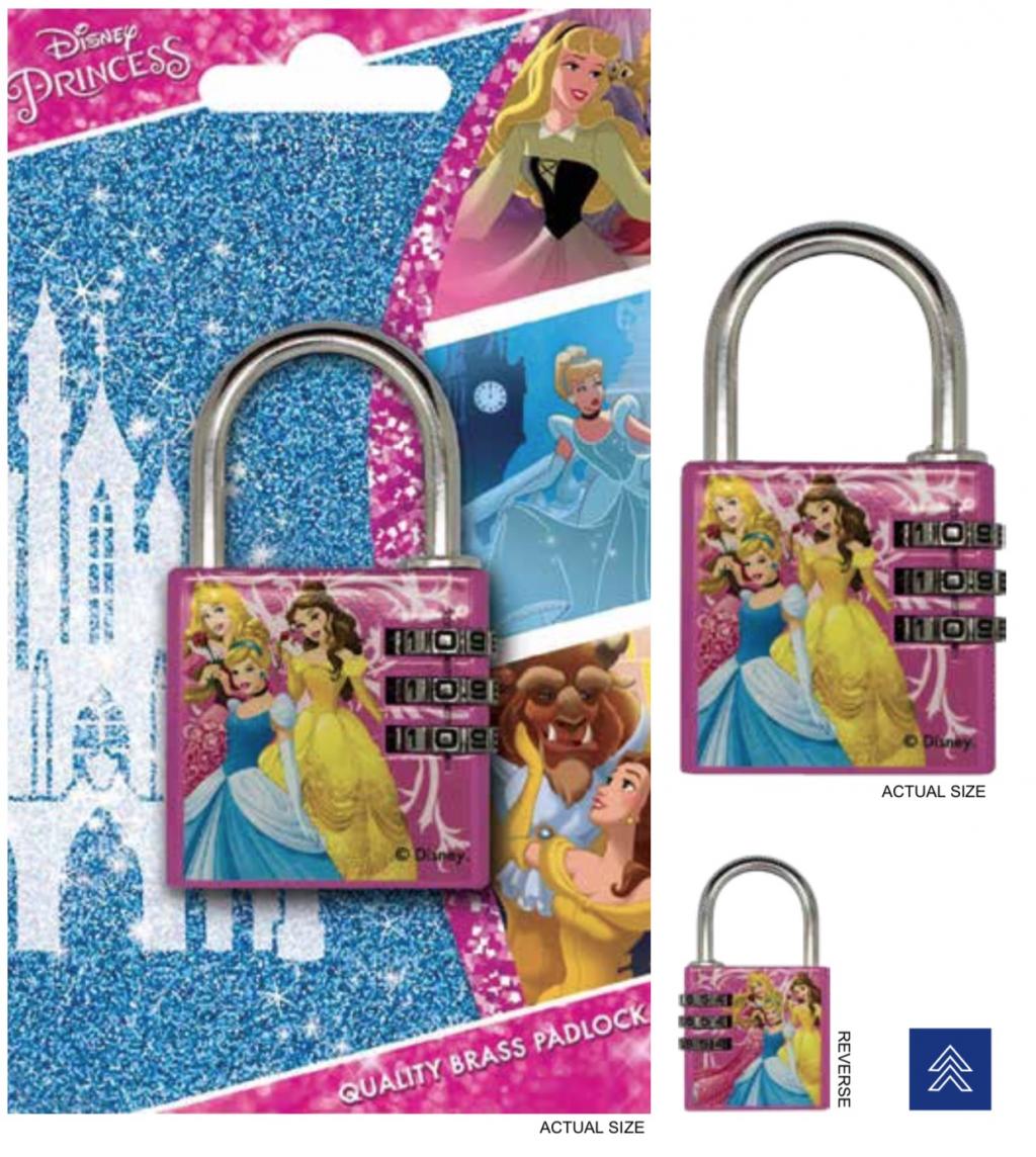 DISNEY - Brass Padlock - Princess : ShopForGeek.com: Padlocks DISNEY