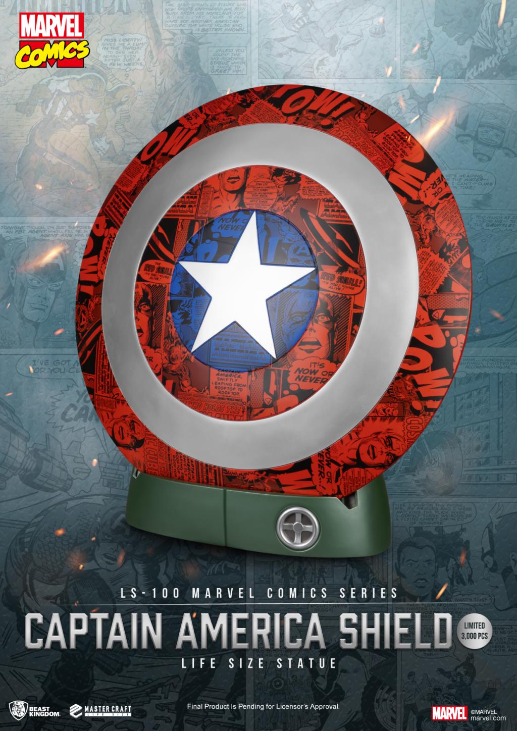 MARVEL - Captain America Shield - Statue Life Size 64cm : ShopForGeek.com: Figurita Beast ...