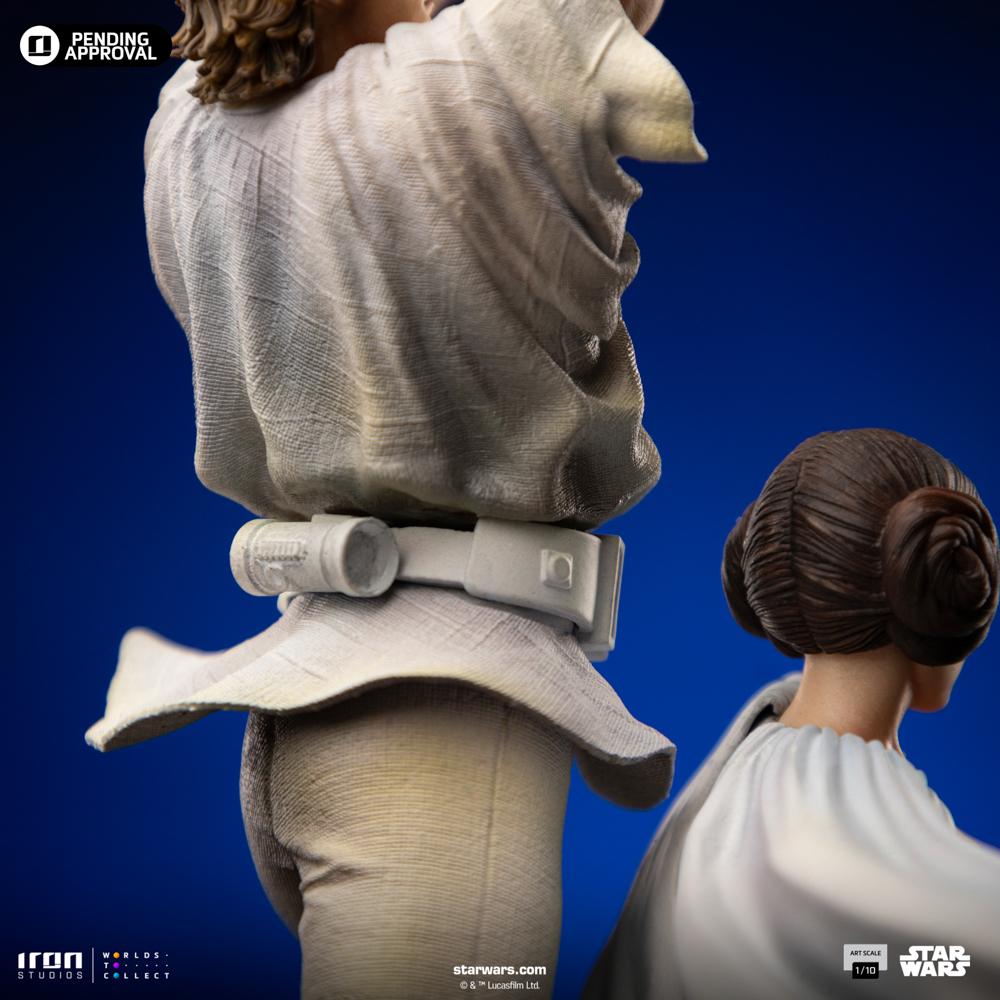 STAR WARS - Luke & Leia - Statue Art Scale 1/10 Deluxe 41cm ...