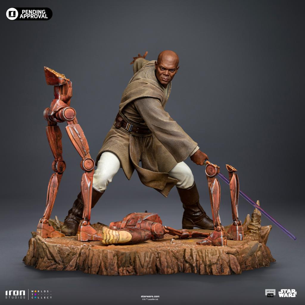 STAR WARS - Mace Windu - Statue Art Scale 1/10 17.85cm : ShopForGeek ...