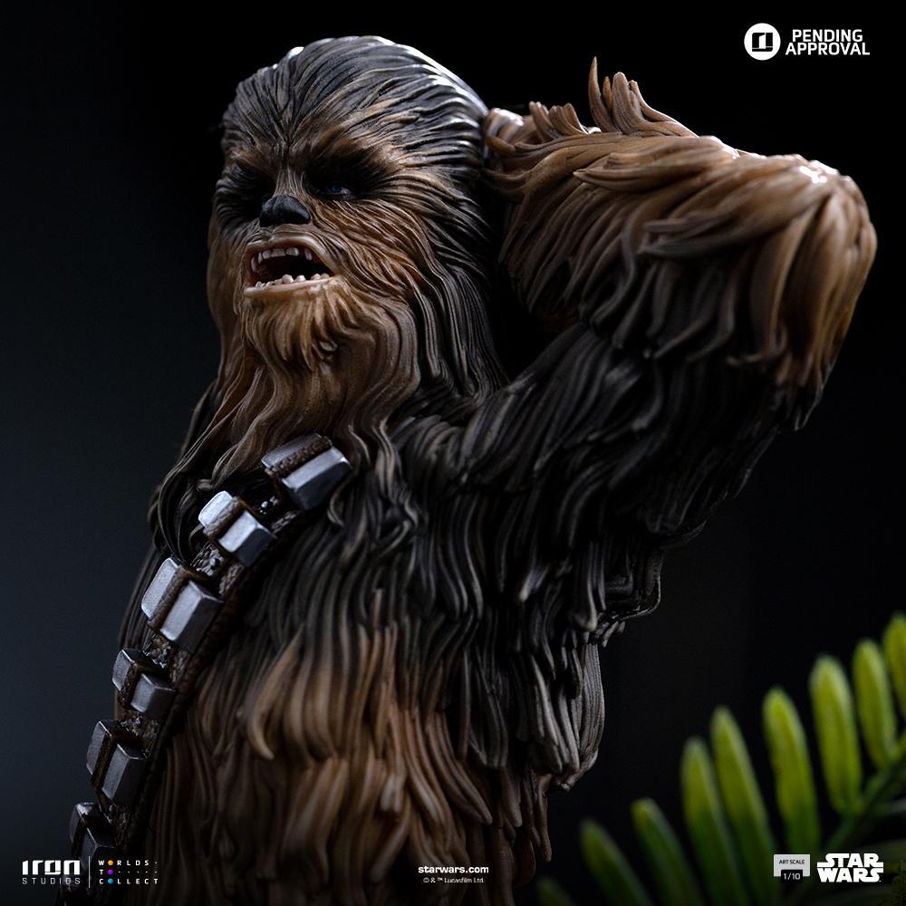 STAR WARS VI - Chewbacca & Tokkat - Statuette Art Scale 1/10 22.4cm ...