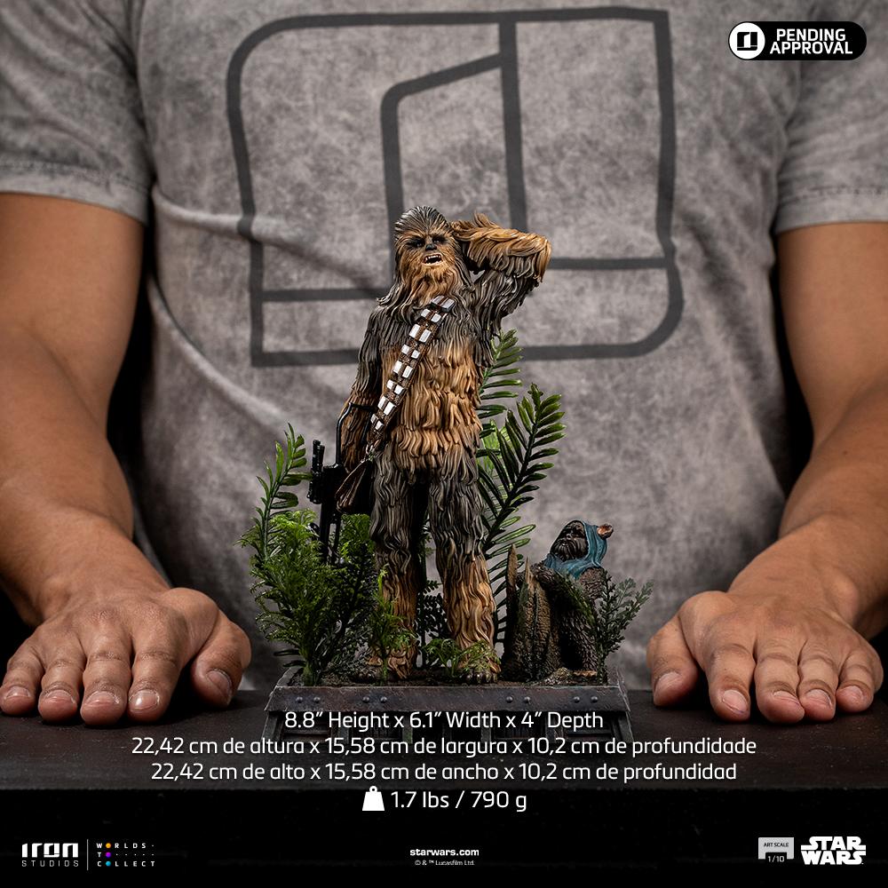 STAR WARS VI - Chewbacca & Tokkat - Statue Art Scale 1/10 22.4cm ...