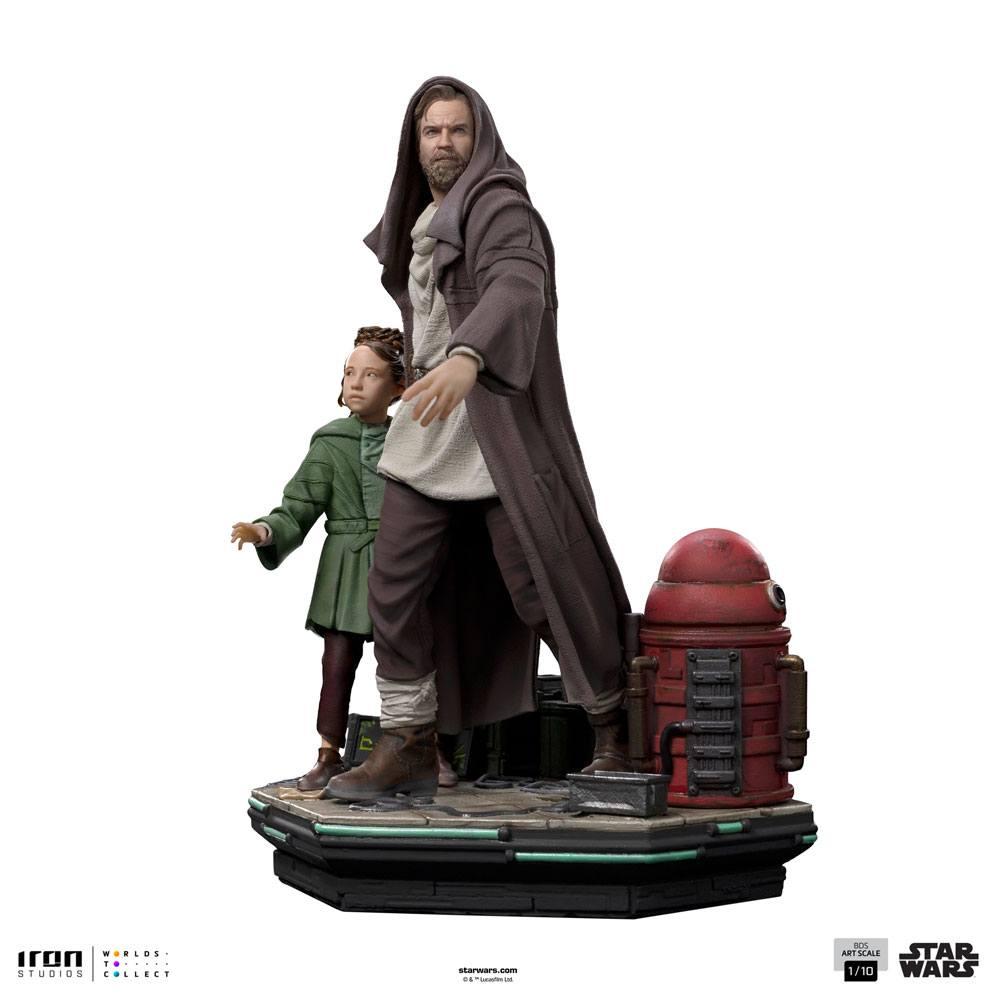 OBI-WAN KENOBI -Obi-Wan and Young Leia -Statue del Art Scale 1/10 20cm ...