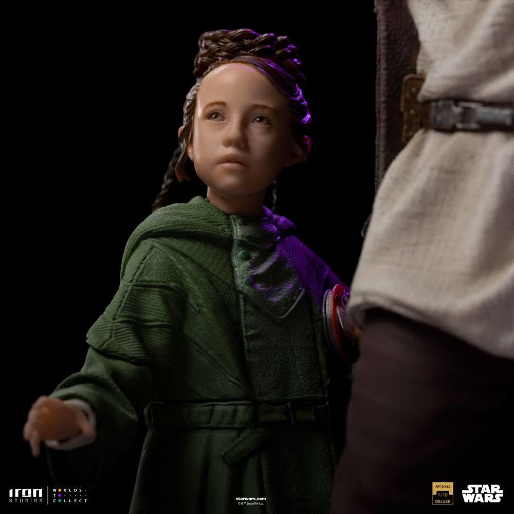 OBI-WAN KENOBI -Obi-Wan and Young Leia -Statue del Art Scale 1/10 20cm ...