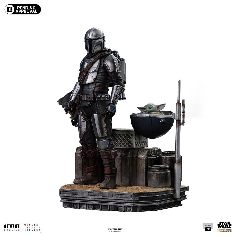 THE MANDALORIAN - Djin Djarin & Grogu - Statue Art Scale 1/10 21.3cm ...