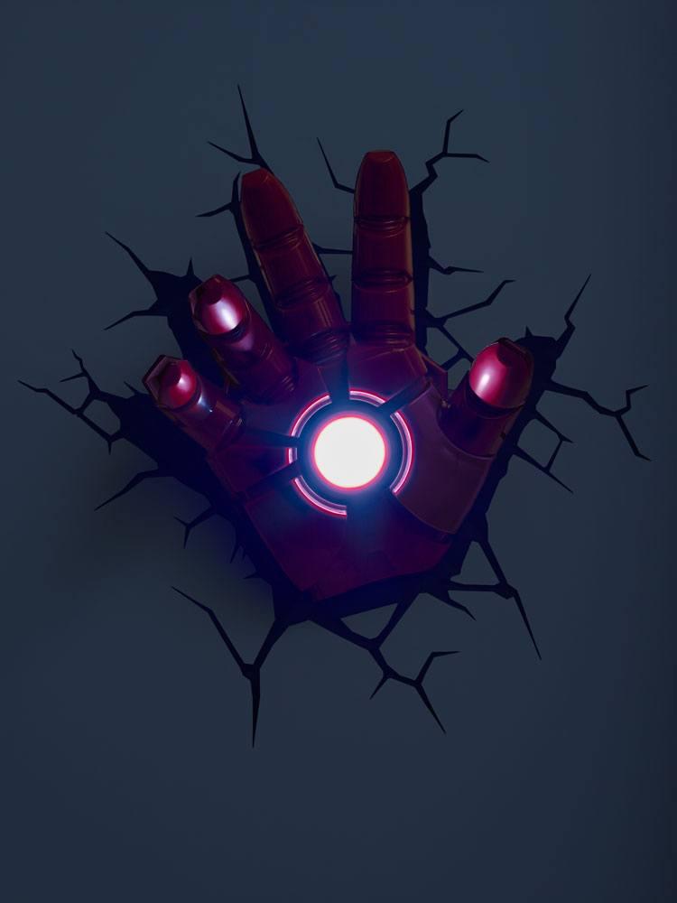 MARVEL - 3D Deco Light - IRON MAN HAND : ShopForGeek.com: Lamp 3D Light ...