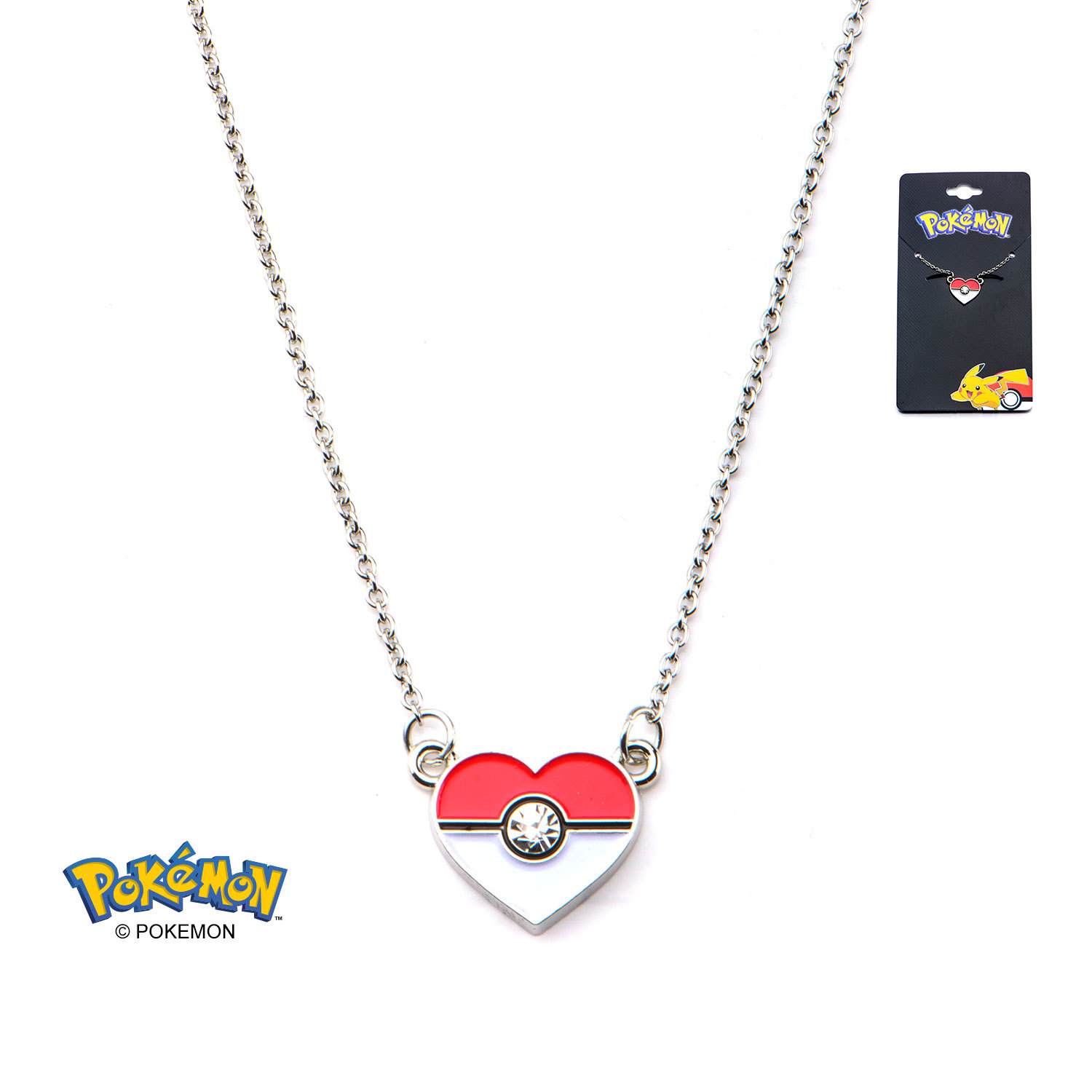 POKEMON - PokeBall Heart Necklare : ShopForGeek.com: Jewellery Pokemon