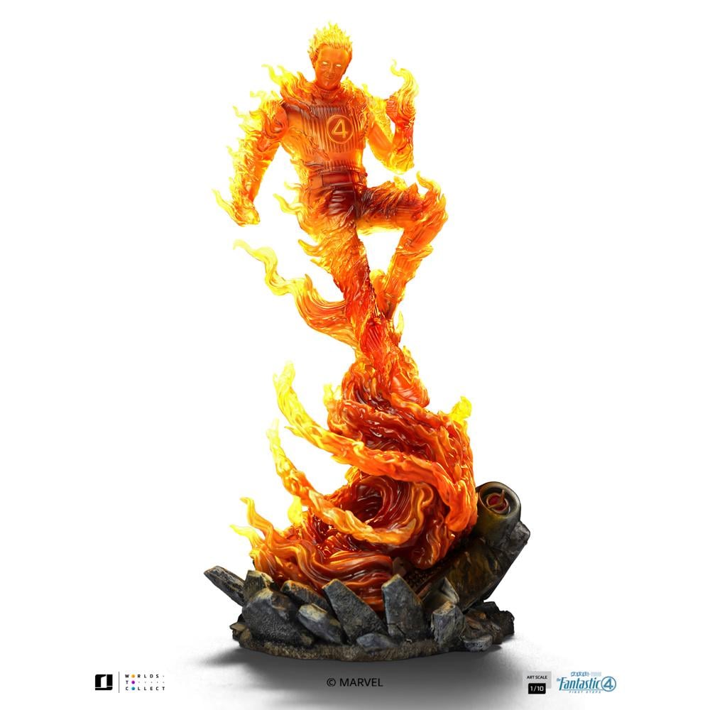 FANTASTIC FOUR 2025 - Human Torch - Statue Art Scale 1/10 21cm ...