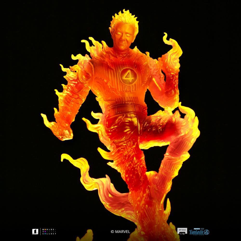 FANTASTIC FOUR 2025 - Human Torch - Statue Art Scale 1/10 21cm ...