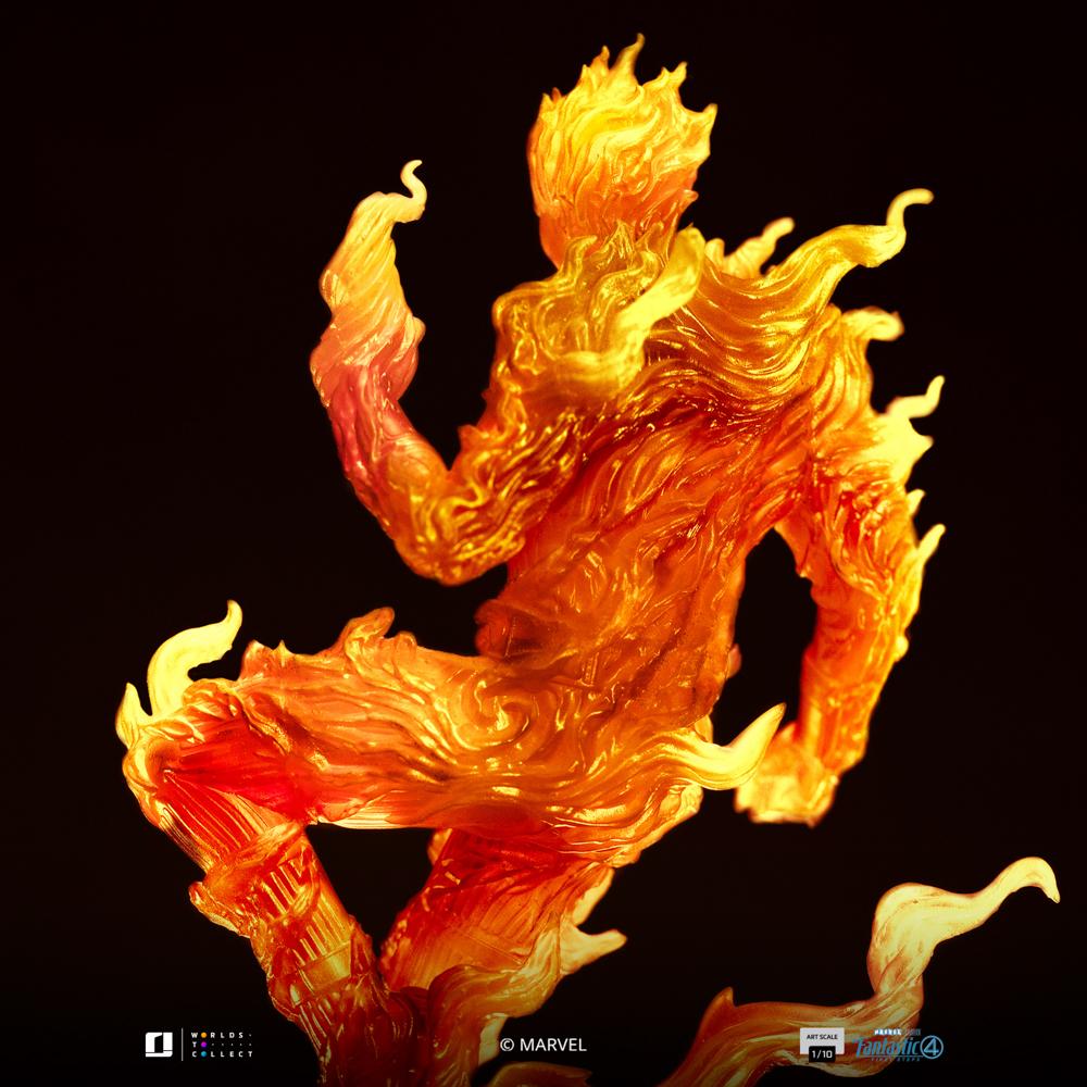 FANTASTIC FOUR 2025 - Human Torch - Statue Art Scale 1/10 21cm ...