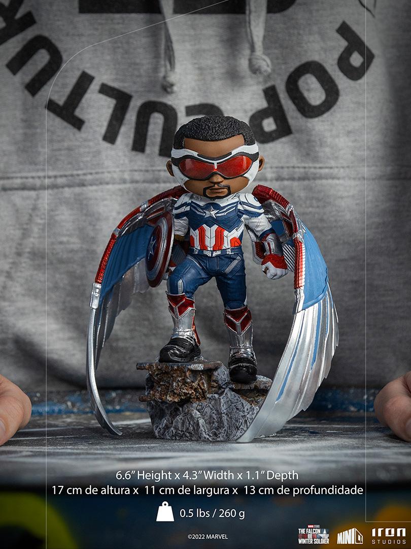 MARVEL - Captain America Sam Wilson - Figure Mini Co 17cm : ShopForGeek ...