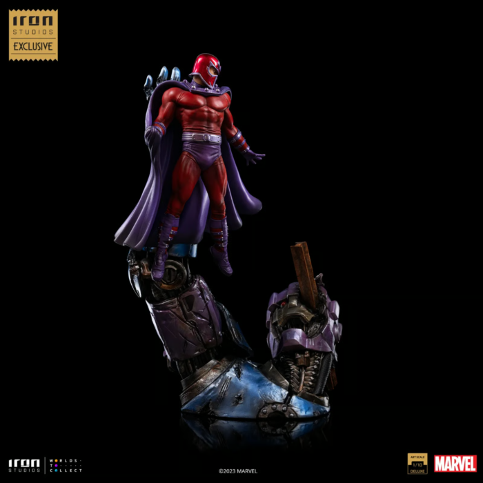 MARVEL-Magneto vs Sentinel-Statue Del. Art Scale 1/10 37cm "2023 CCXP ...