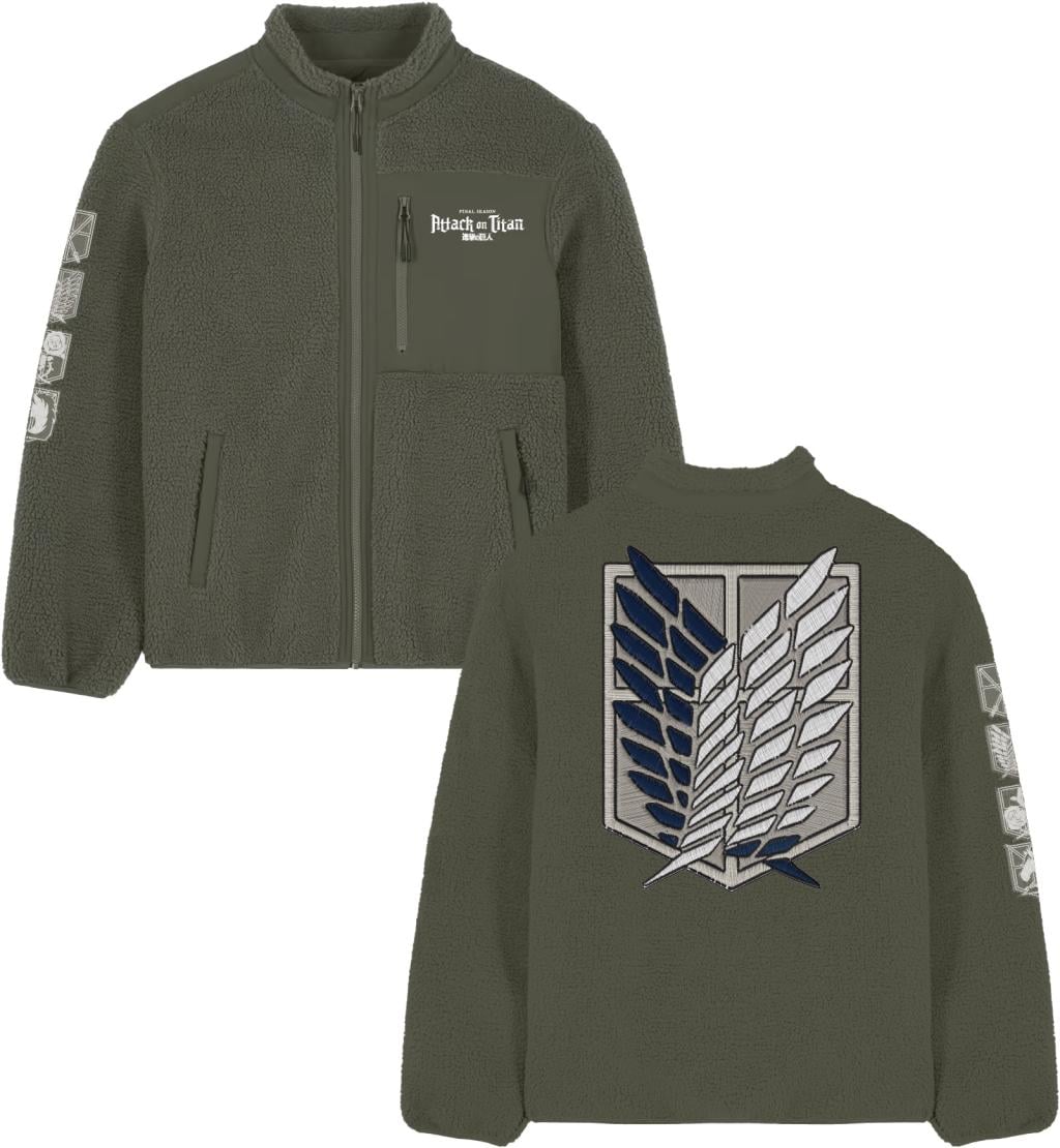 ATTACK ON TITAN - Survey Corps - Sherpa Jacket (XL) : ShopForGeek.com ...