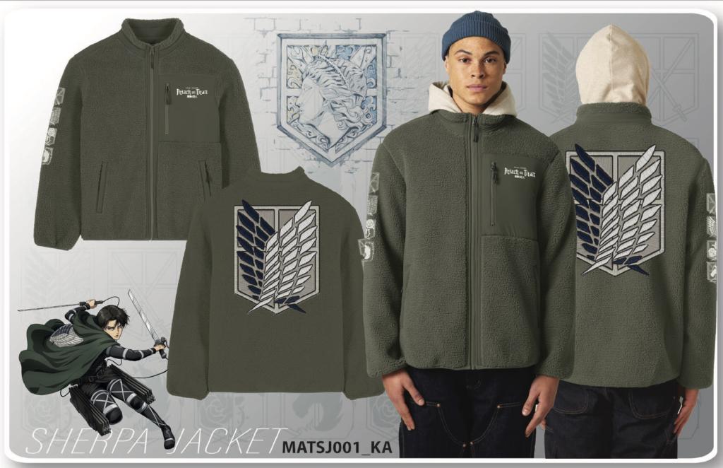 ATTACK ON TITAN - Survey Corps - Sherpa Jacket (S) : ShopForGeek.com ...