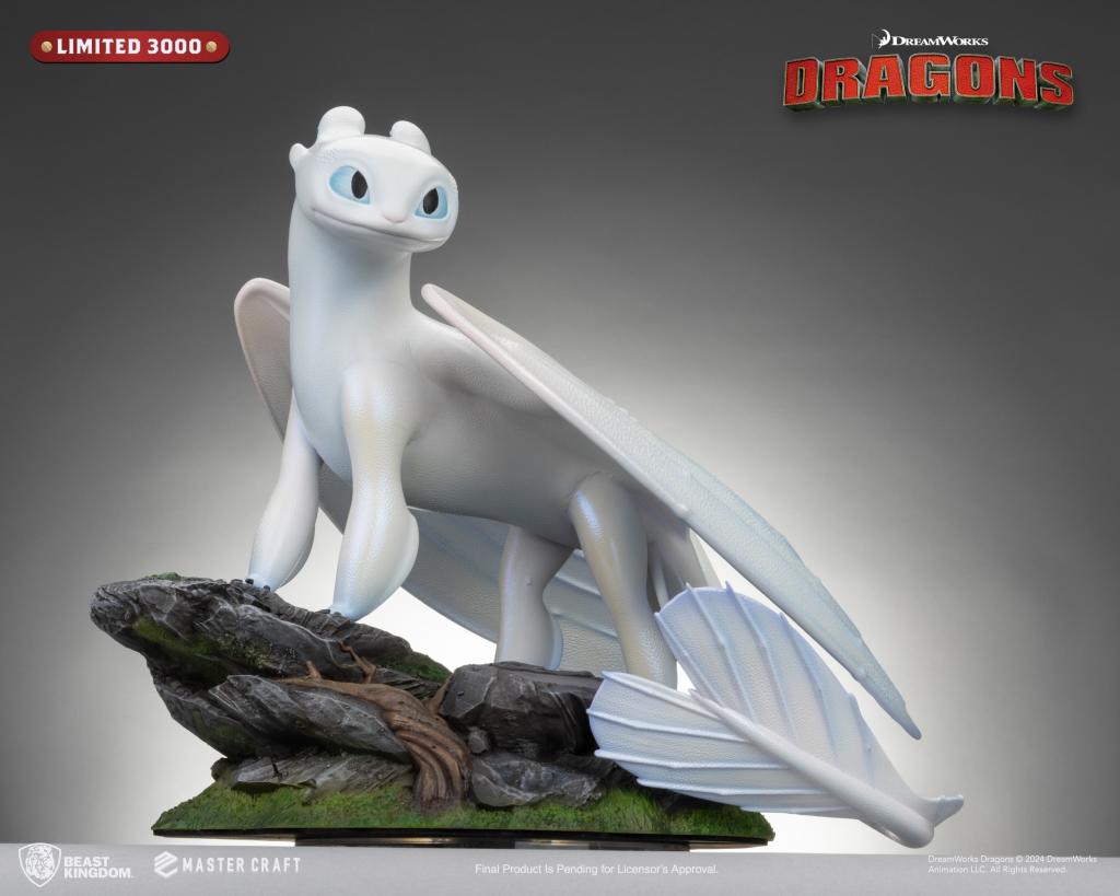HOW TO TRAIN YOUR DRAGON 3 - Light Fury - Statue Master Craft 29cm ...