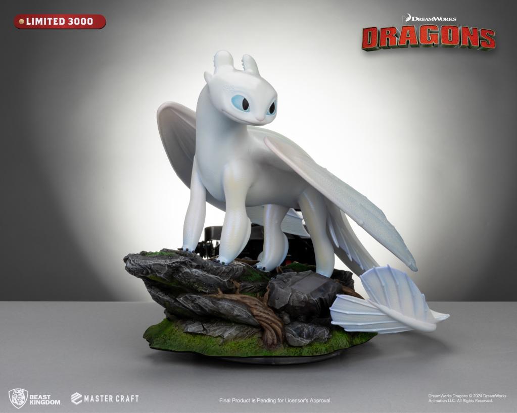 HOW TO TRAIN YOUR DRAGON 3 - Light Fury - Statue Master Craft 29cm ...