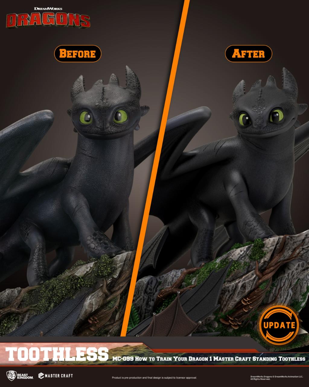 DRAGON - Toothless - Statuette Master Craft 31cm : ShopForGeek.com ...