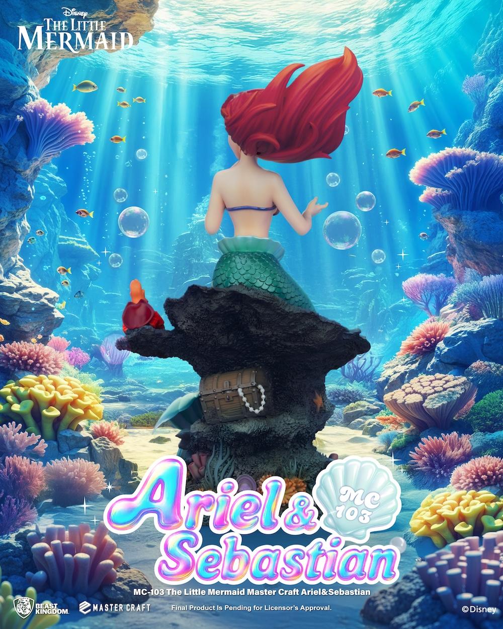 THE LITTLE MERMAID - Ariel & Sebastian - Statue Master Craft 42.8cm ...