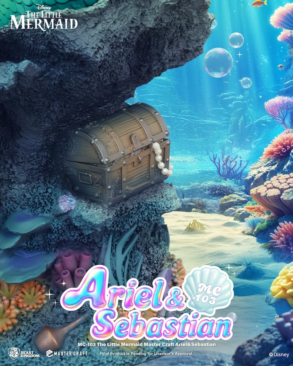 THE LITTLE MERMAID - Ariel & Sebastian - Statue Master Craft 42.8cm ...