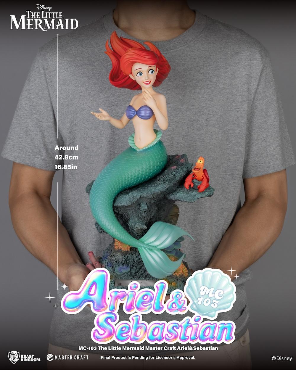 THE LITTLE MERMAID - Ariel & Sebastian - Statue Master Craft 42.8cm : ShopForGeek.com: Figurine ...