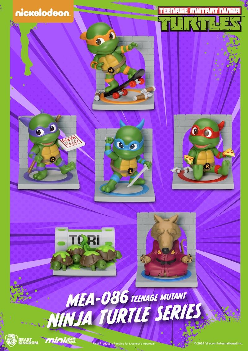 TEENAGE MUTANT NINJA TURTLE - Set 6 Figurine Blind Box 8cm ...