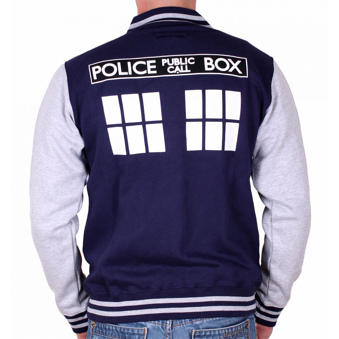DOCTOR WHO - Jacket Teddy Tardis (XXL) : ShopForGeek.com: Jacket Cotton ...